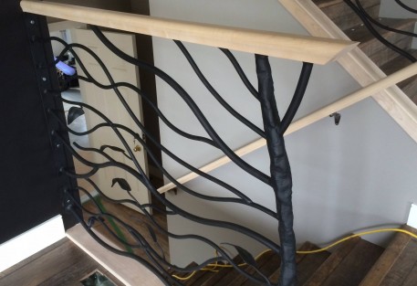 Tree Branch Stair Railings | Hell 'N' Back